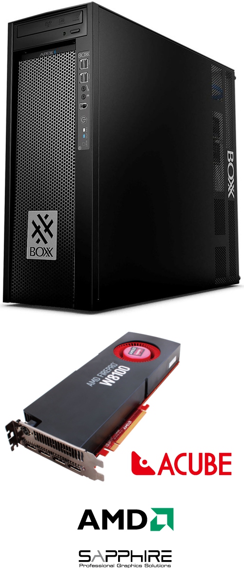 4Kソースのマルチ出力＆リアルタイム編集を実現 BOXX Technologies APEXX 4 7201