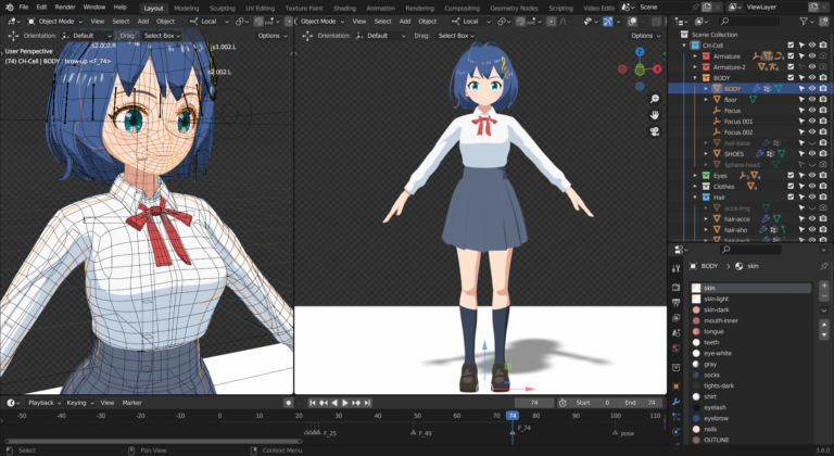 セルルック キャラクター モデリング | CGWORLD MASTER CLASS ONLINE vol.15