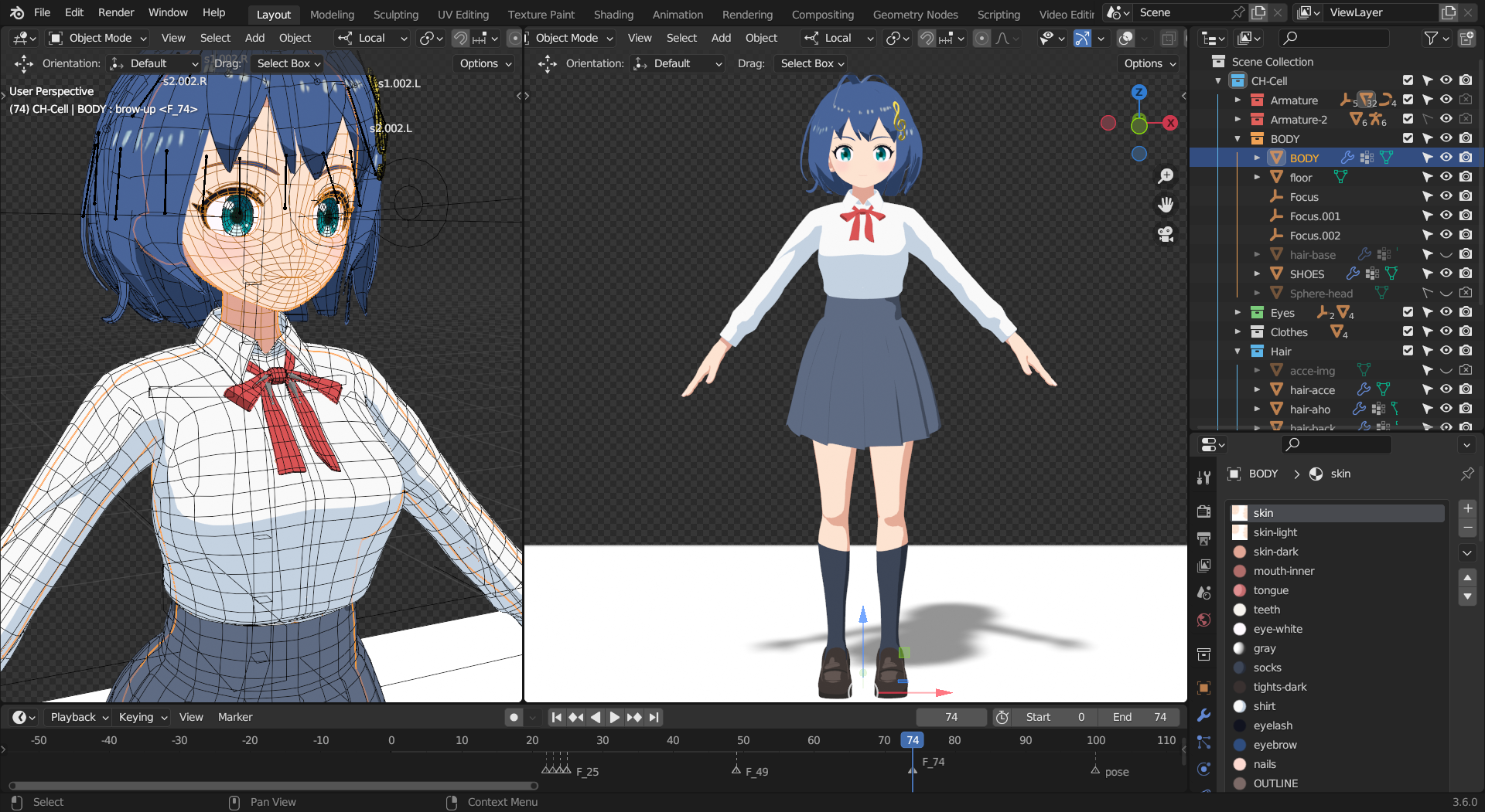 セルルック キャラクター モデリング | CGWORLD MASTER CLASS ONLINE vol.15